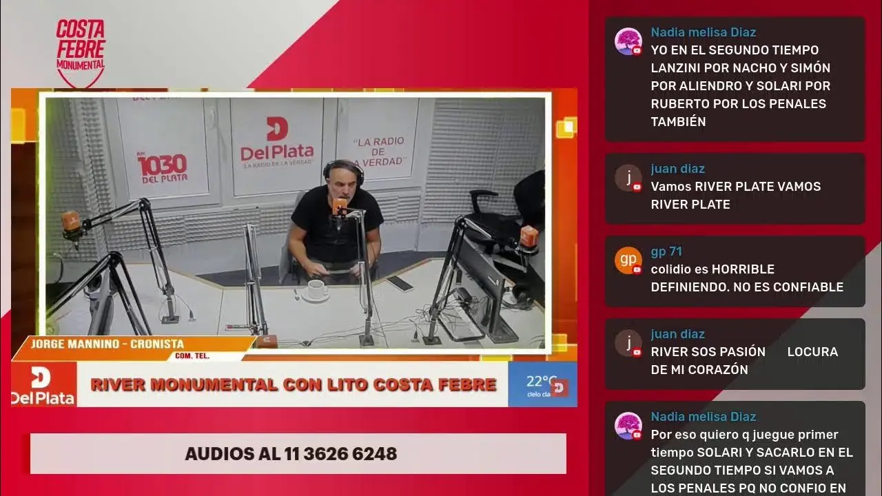 Atilio costa febre y la cobertura radial de river plate | A Que Hora ...